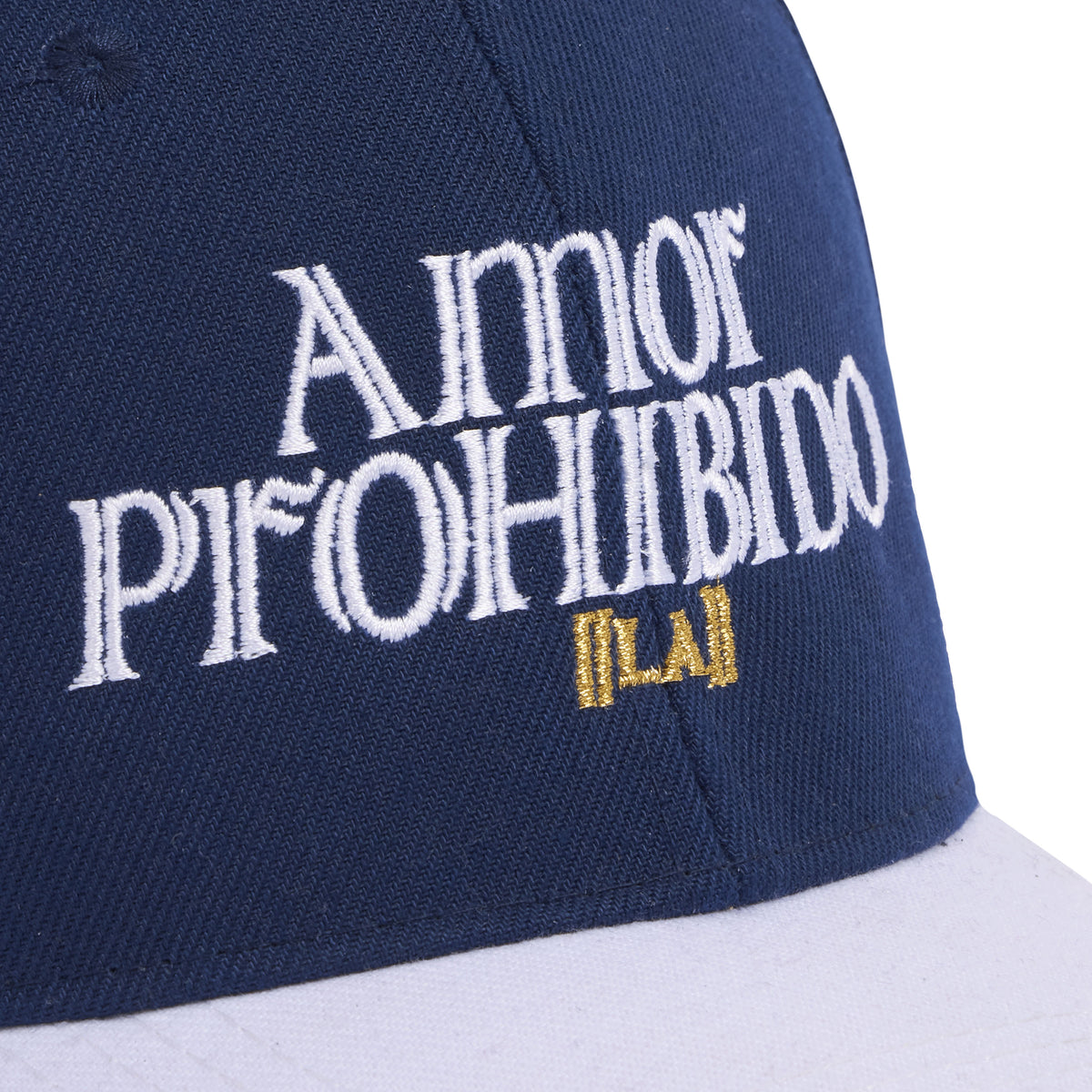 Amor Logo Navy/ White Gold Snapback Hat – Amor Prohibido